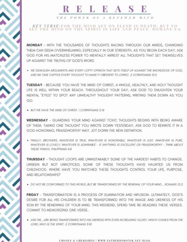 Bible Verses for Renewing Your Mind | Free Scripture Writing and Prayer ...